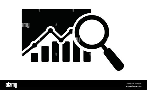 Growth Graph Magnifying Glass Variation Business Analytics Icon