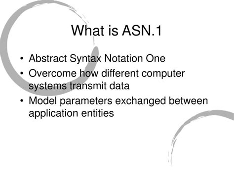 Ppt Asn1 Powerpoint Presentation Free Download Id3260933