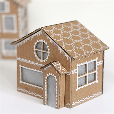 Casitas De Jengibre Diy Con Cartón Reciclado