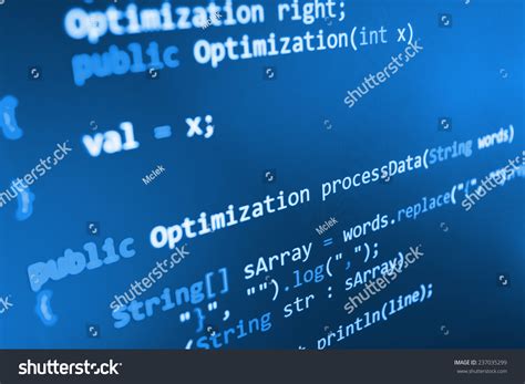 Programming Code Abstract Screen Software Developer Stock Photo Shutterstock