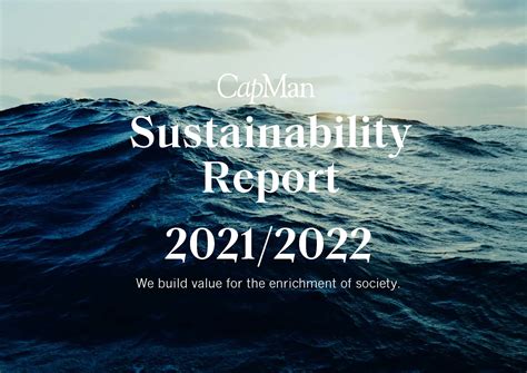 Capman Sustainability Report 2021 2022 Cover Capman Oyj