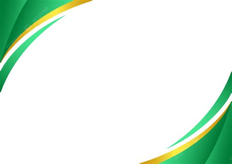 Elegant Certificate Border In The Corner With Green And Color Vector
