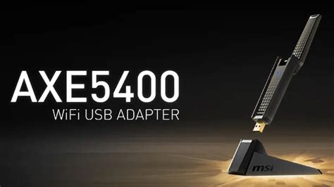 MSI AXE WiFi E USB Adapter Released ThePCEnthusiast