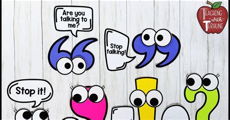 Teaching With Terhune Punctuation Pals Punctuation Posters
