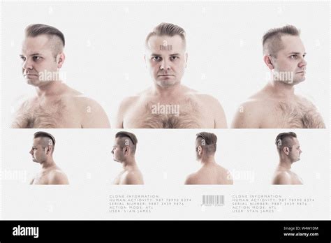 Copy Of Men Genetic Clone Concept Stock Photo Alamy