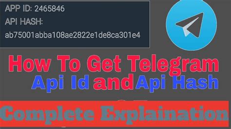How To Get Api Id And Api Hash In Telegram Youtube
