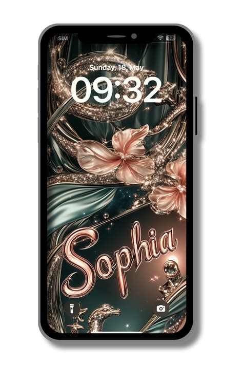 Sophia Name Wallpaper In Pink Aesthetic Midmonty Ai Art