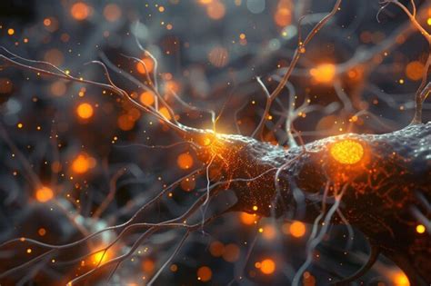premium photo neural network visualization with glowing nodes re