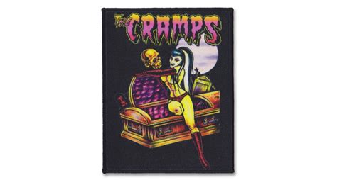 The Cramps Psychobilly Sew On Patch Garage Punk Coffin Girl Etsy