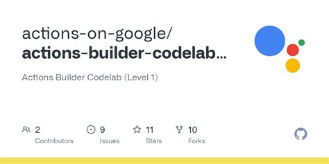 Github Actions On Google Actions Builder Codelab Level Actions Builder Codelab Level
