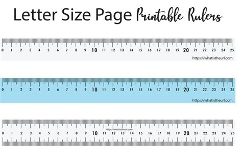 Printable Rulers For Letter And A4 Size Papers Printable Ruler Sheet