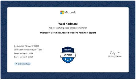 Wael Kodmani ☁️ On Linkedin Azureexpert Cloudcomputing Certification Digitaltransformation