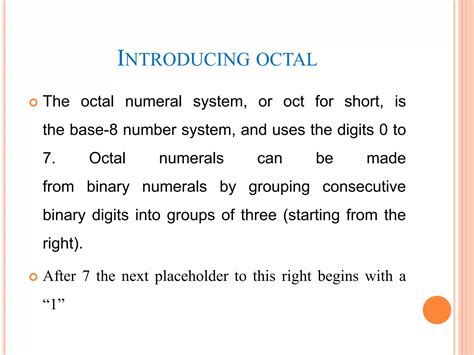 Octal Encoding PPTX Computing Technology Computing