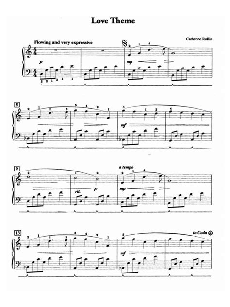 Love Theme Catherine Rollin Sheet Music Pdf