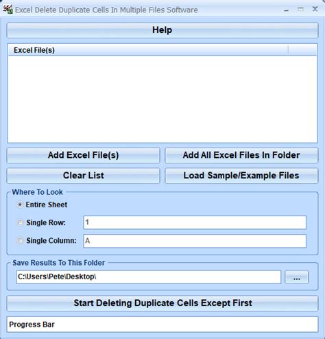 excel delete duplicate cells in multiple files software