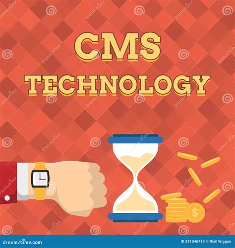 Sign Displaying Cms Technology Business Approach Programs That Are Used To Create And Manage