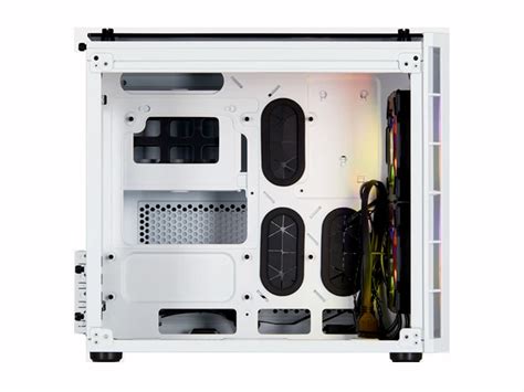 Corsair Crystal Series 280x Rgb Tempered Glass Micro Atx Case White Ca