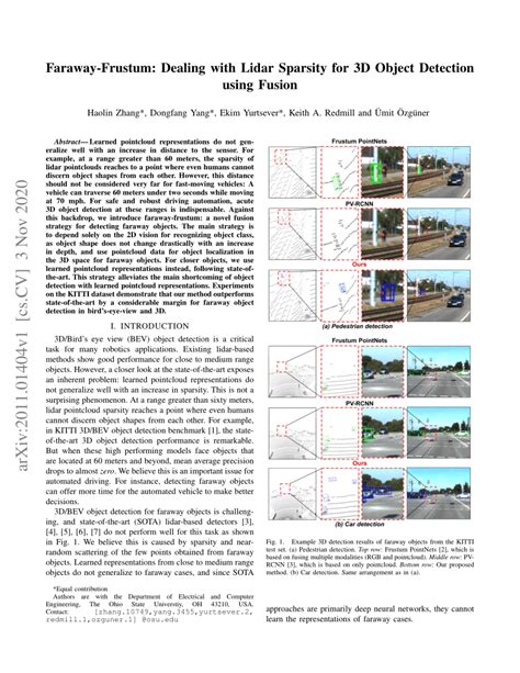 pdf faraway frustum dealing with lidar sparsity for 3d object