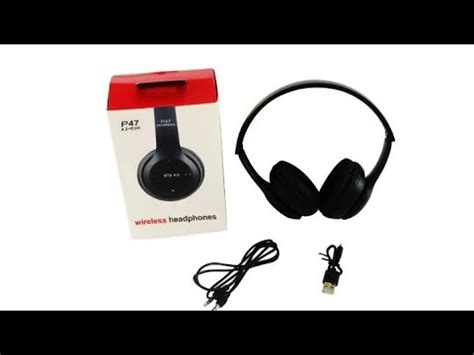 P47 headphones wireless unboxing and how connect to phone😱😍👍 - YouTube