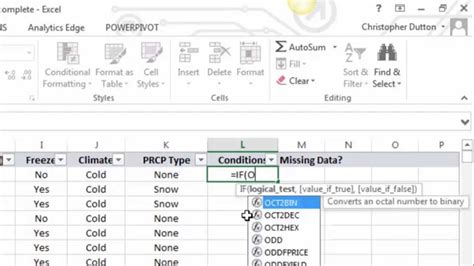 Using Excel Conditional Functions With Andor Operators Youtube