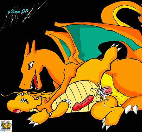 Rule 34 2001 Animated Anthro Black Background Charizard Dragonite