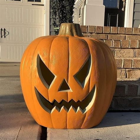 21 Inch Led Light Up Jack O Lantern Pre Lit Halloween Pumpkin Lantern