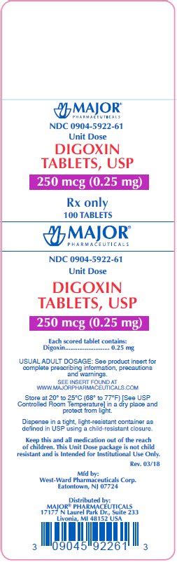 Digoxin Tablets Package Insert