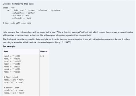 Solved Consider The Following Tree Class Class Tree Chegg