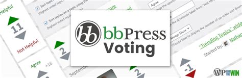 Bbpress Voting Plugin —