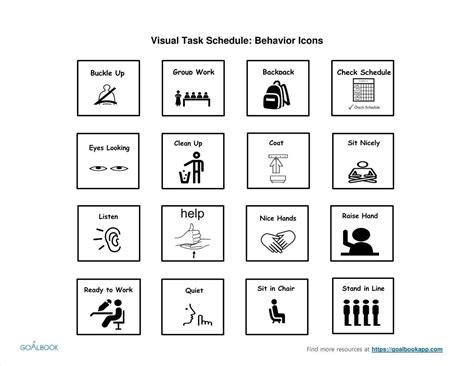 79 Creating Visual Schedule Template Printable For Ms Word With Visual Schedule Template