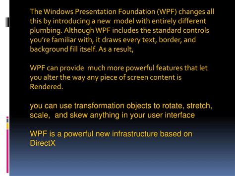 Ppt Wpf Windows Presentation Foundation Powerpoint Presentation Free Download Id343302