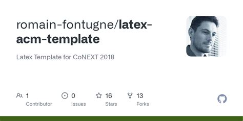 Github Romain Fontugnelatex Acm Template Latex Template For Conext 2018