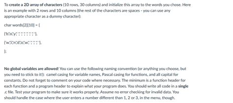 Solved Create A Menu For The User To Choose From Similar To Chegg Com