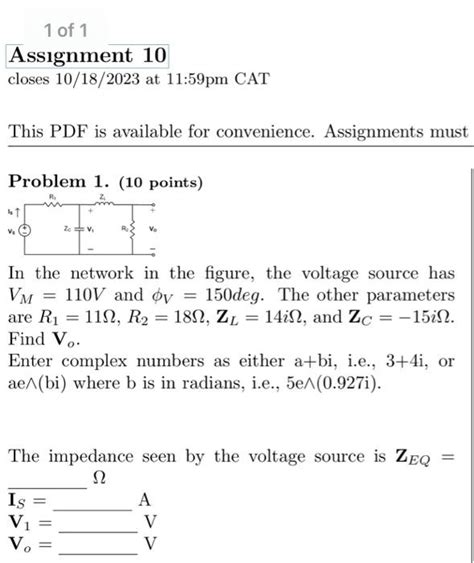 solved assignment 10 closes 10 18 2023 at 11 59pm cat this