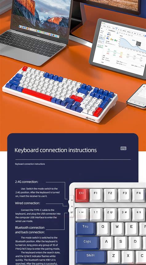 Attack Shark K98 Mechanical Keyboard Tri-Mode 2.4G 5.0BT 100-Keys Hot ...