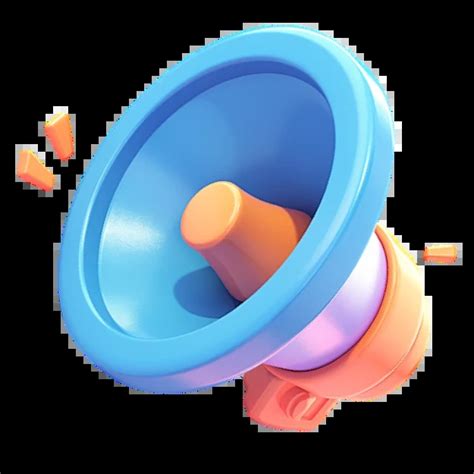 3d立体卡通公告图标png 花瓣网