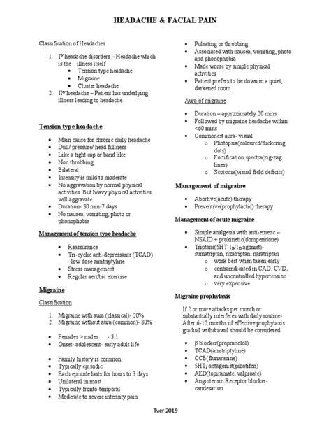 Headache Pdf Headache Migraine