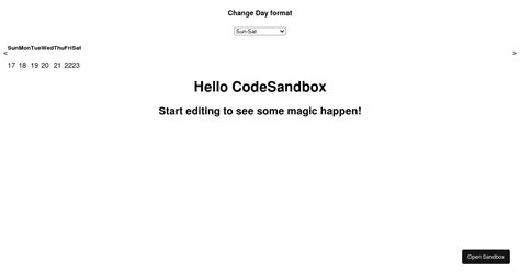 React Horizontal Scroll Menu Examples Codesandbox