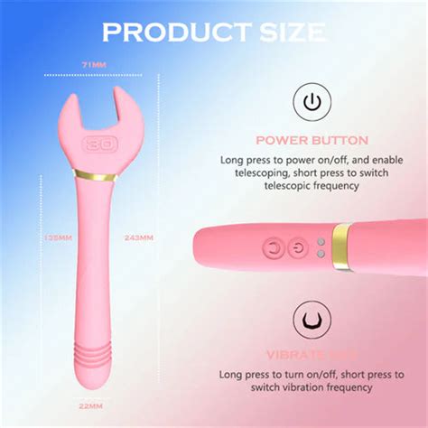 Wrench Erotic Toys Women Vibrator With 11 Push In And Vibration Patt