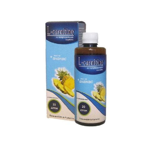 L - КАРНИТИН + АНАНАС сироп 400 мл. / PANACEA L - CARNITINE WITH ...