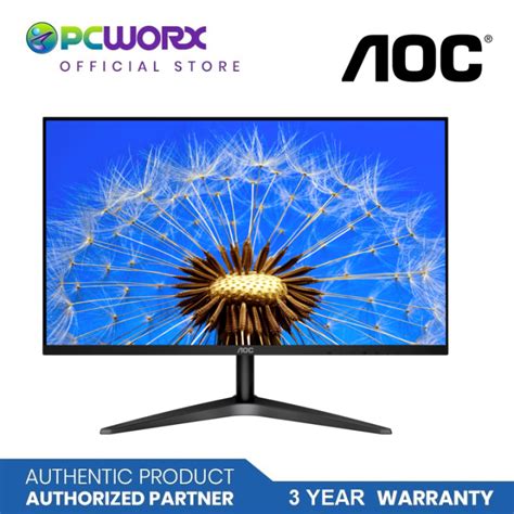 AOC B XH IPS Hz FHD VGA HDMI Monitor Frameless Monitor AOC Inch Monitor