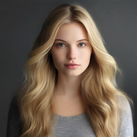 Woman Fair Skin Blonde Long Hair… — Image Created In Shedevrum