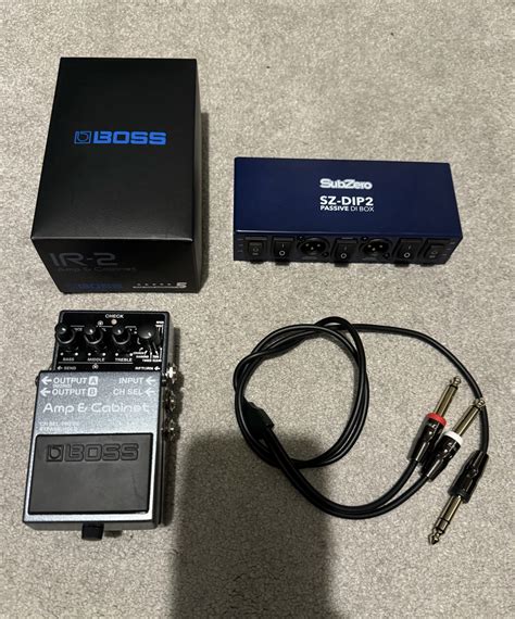 SOLD Boss IR2 Bundle With Subzero Stereo DI TRS Split Fx Cable FX Discussions On TheFretBoard