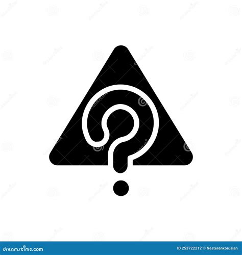 Unknown Error Black Glyph Icon Stock Vector Illustration Of Broken