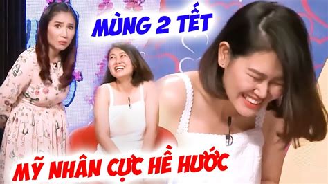 Mùng 2 Tết Mỹ nữ sexy làm cả trường quay CƯỜI SẶC SỤA vì sợ con gì CÓ LÔNG khiến MC Cát Tường BÓ