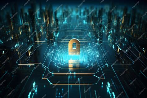 Premium Ai Image Cybersecurity And Privacy And Protect Data Concept Lock Key Icon And Internet