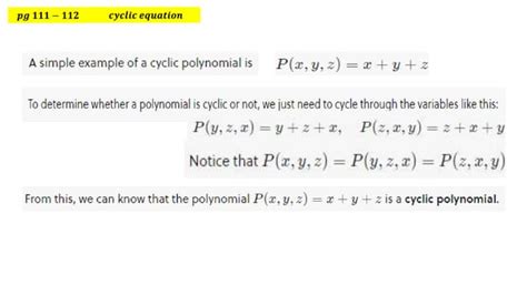 Suec 高中 Adv Maths Cyclic Equation Pptx