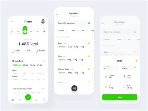 Fitatu Calorie Counter App Redesign