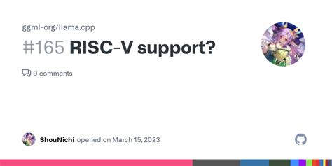 Risc V Support · Issue 165 · Ggml Org Llama Cpp · Github