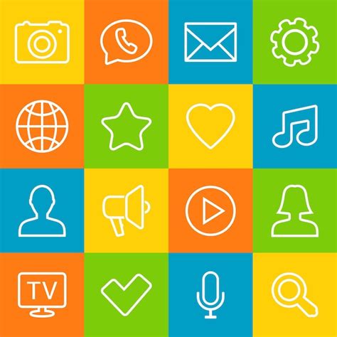 Premium Vector Universal Communication Icons Set